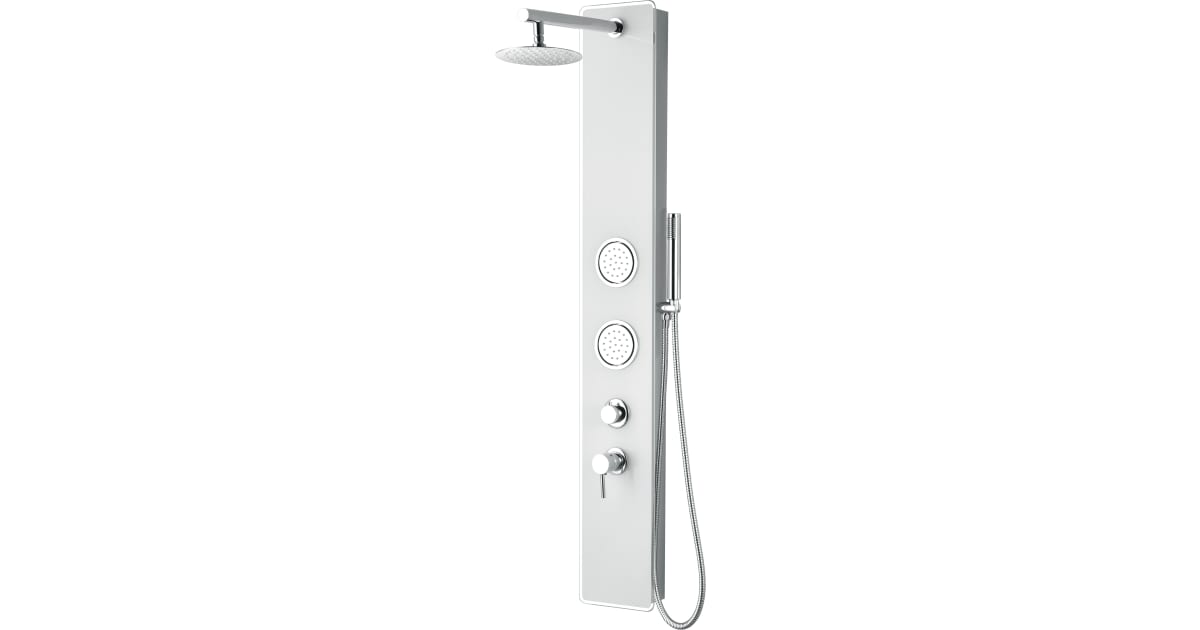 ALFI brand ABSP50W Alfi Trade Pressure Balanced Shower Panel with ...