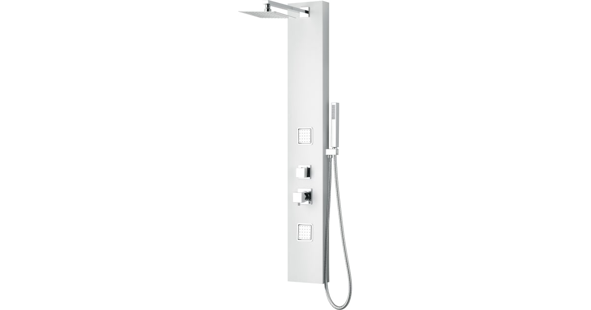 ALFI brand ABSP60W Alfi Trade Pressure Balanced Shower Panel with ...
