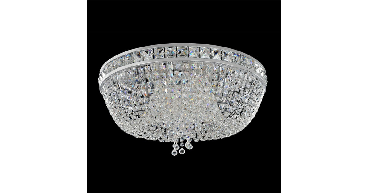 Allegri 027341-010-FR001 Cascata 6 Light 24" Wide Flush Mount Ceiling ...