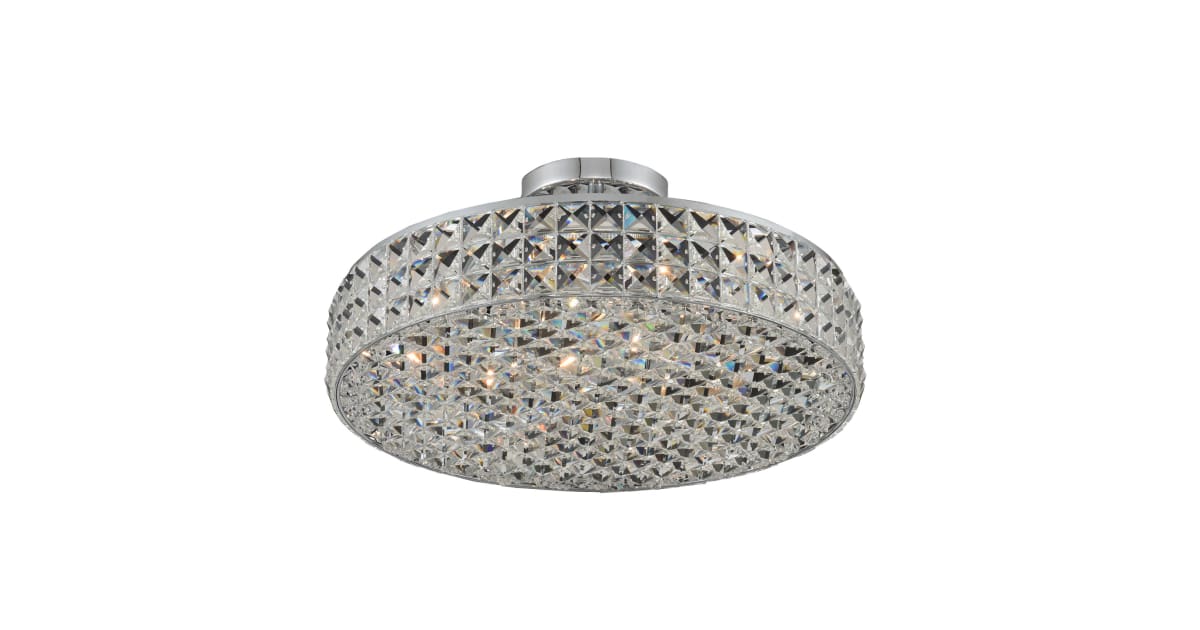 Allegri 032841-010-FR001 Loro 16" Wide Semi-Flush Ceiling Fixture with ...