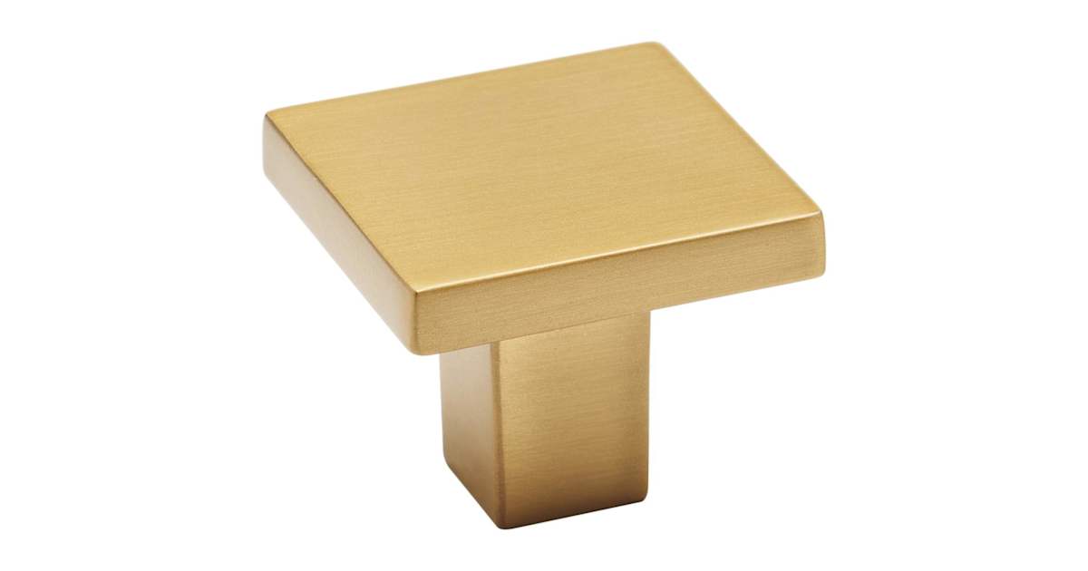 Alno A536-BG Style Cents 1-3/16 Inch Square Cabinet Knob | Ferguson Home
