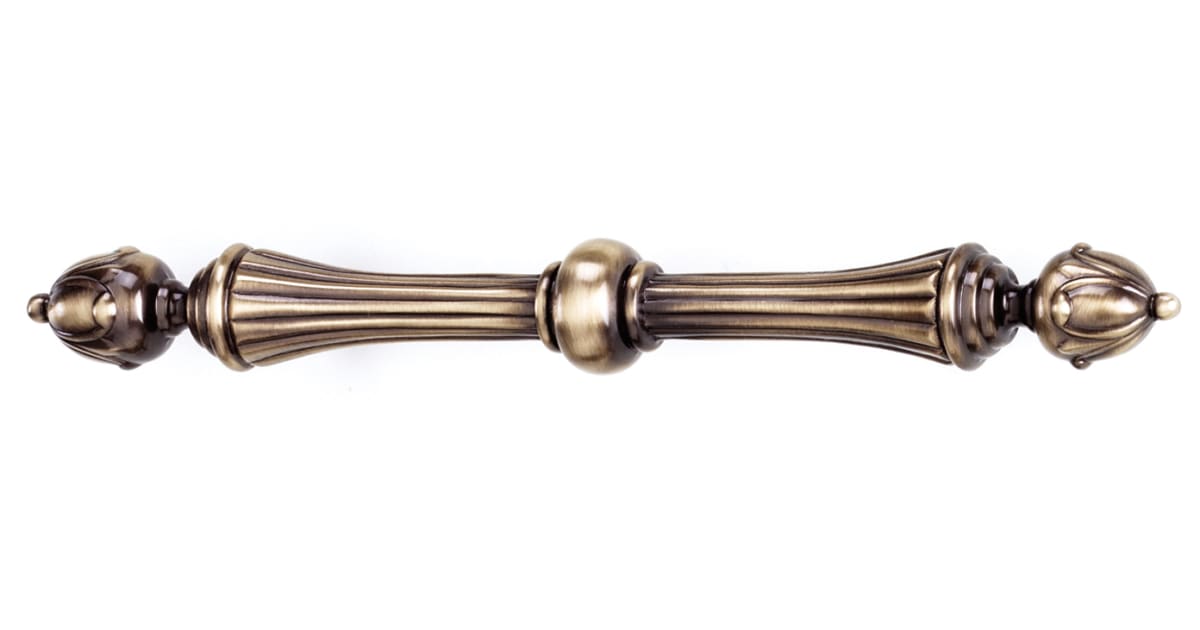 Alno A6904-AE Ornate 4-1/2 Inch Center to Center Bar Cabinet Pull ...