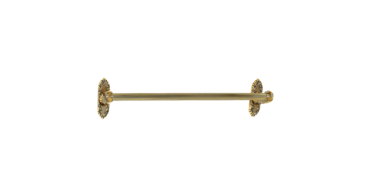 Alno A8520-18-PA Ribbon & Reed 18 Inch Wide Towel Bar | Ferguson Home