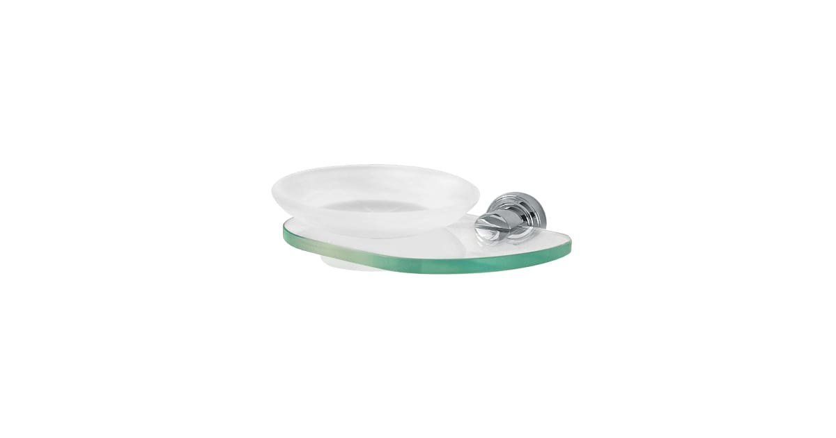 Alno A8730-PC Infinity Frosted Glass Soap Dish | Ferguson Home