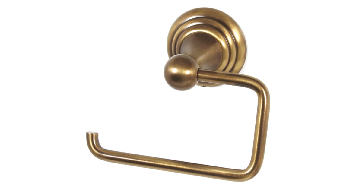 Alno A9066-AE Embassy 5-1/2" Wide Single C Post Solid Brass Slide On ...