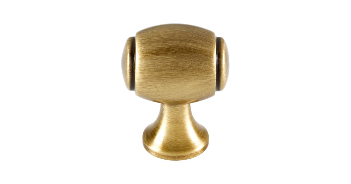 Alno A981-1-AE Royale 1" Traditional Estate Solid Brass Oval Cabinet ...