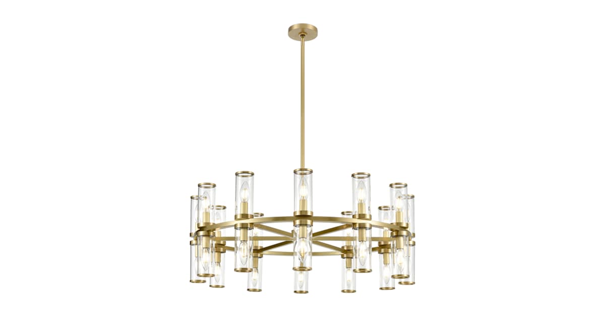 Alora Lighting CH309024NBCG Revolve 24 Light 32" Wide Taper Candle ...