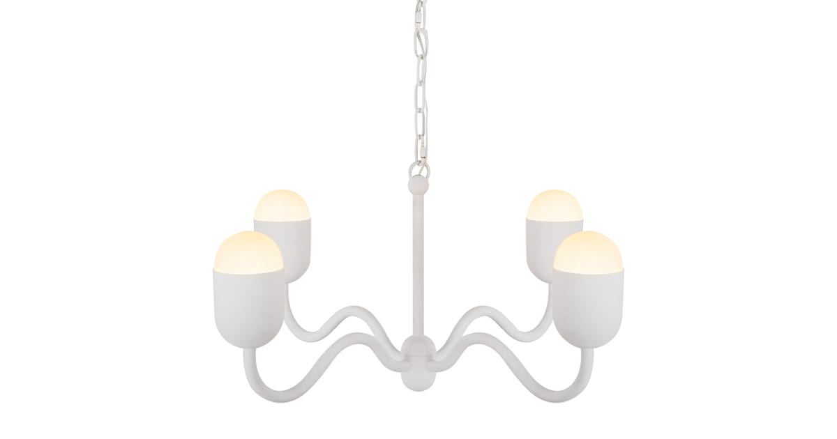 Alora Lighting CH558427AWOP Effie 4 Light 27" Wide Chandelier with ...