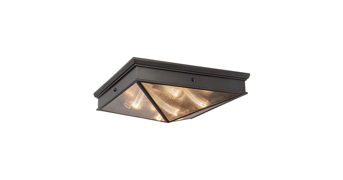 Alora Lighting FM332919UBCR Cairo 4 Light 19" Wide Flush Mount Square ...
