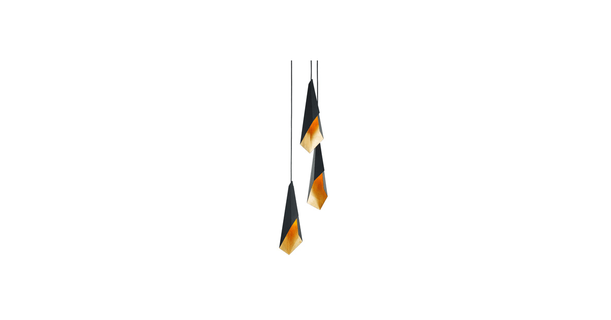 Alora Lighting MP303016MBGF Velo 3 Light 16" Wide Multi Light Pendant ...
