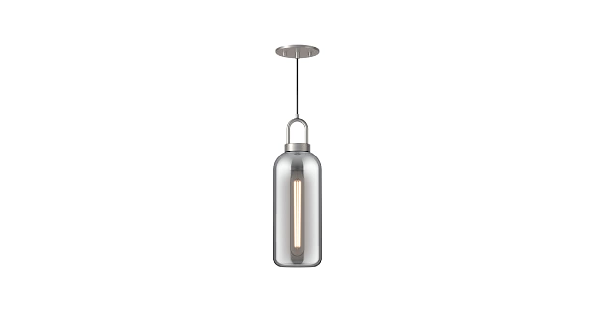 Alora Lighting PD401505BNSM Soji 5" Wide Mini Pendant with Smoked Glass Shade | Ferguson Home