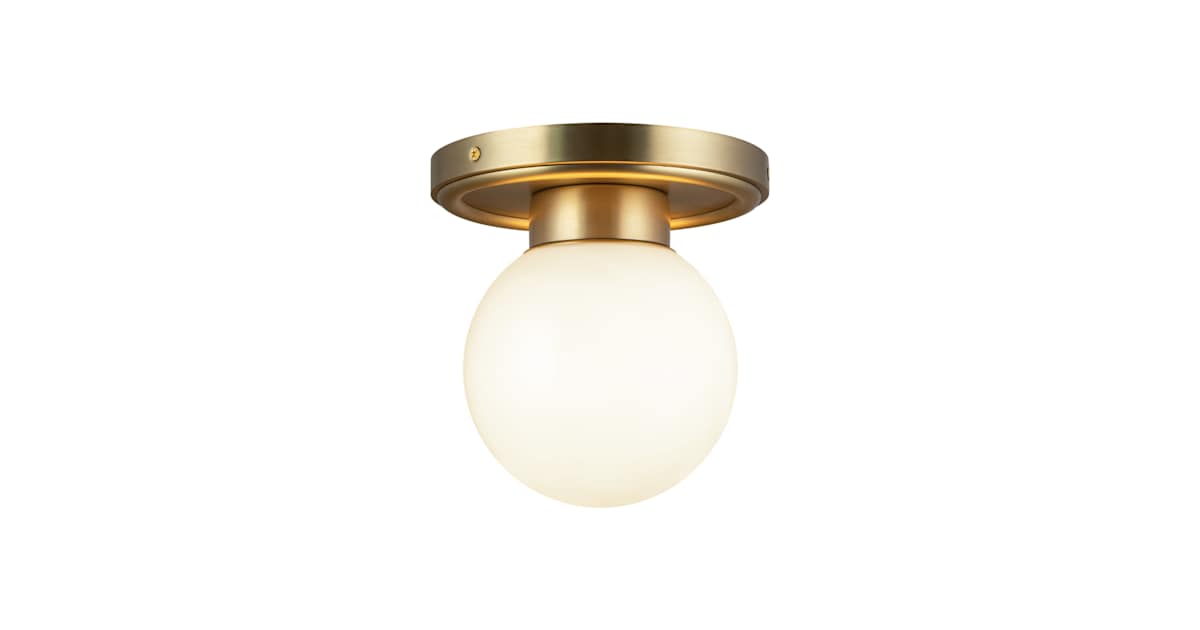 Alora Lighting SF407306BGGO Fiore 6" Wide Semi-Flush Globe Ceiling ...