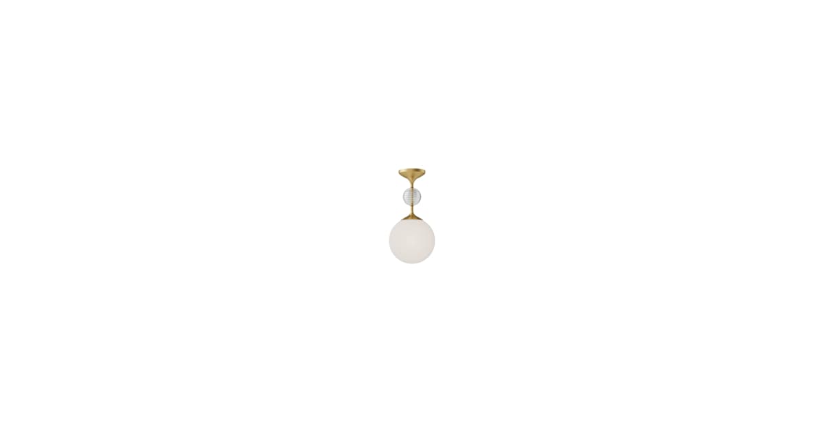 Alora Lighting SF415308BGOP Celia 13" Wide Semi-flush Globe Ceiling ...