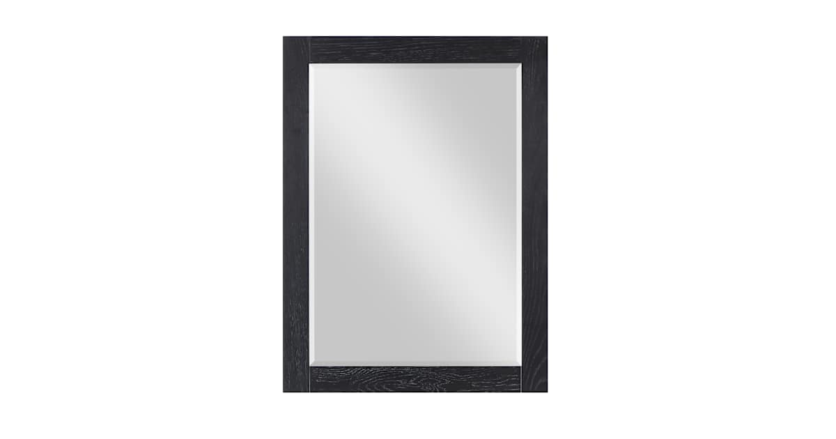 Altair 531030-MIR-BO Ivy 27-5/16"W x 36"H Rectangular Beveled Wood ...