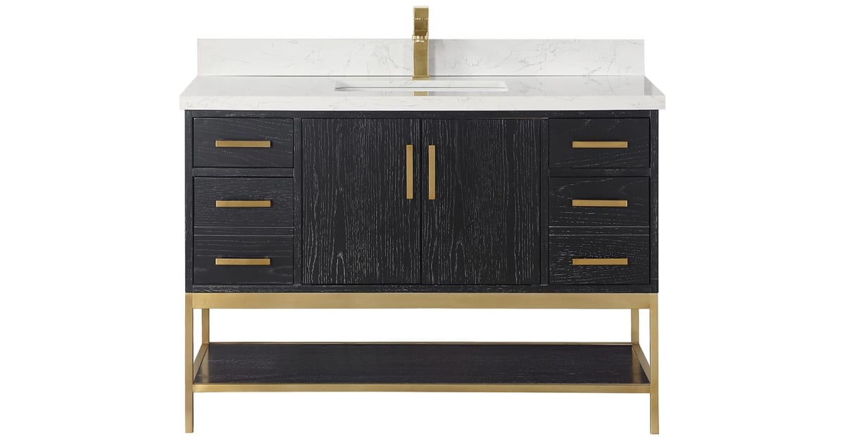 Altair 546048-BO-GW-NM Wildy 48" Free Standing Single Basin Vanity Set ...