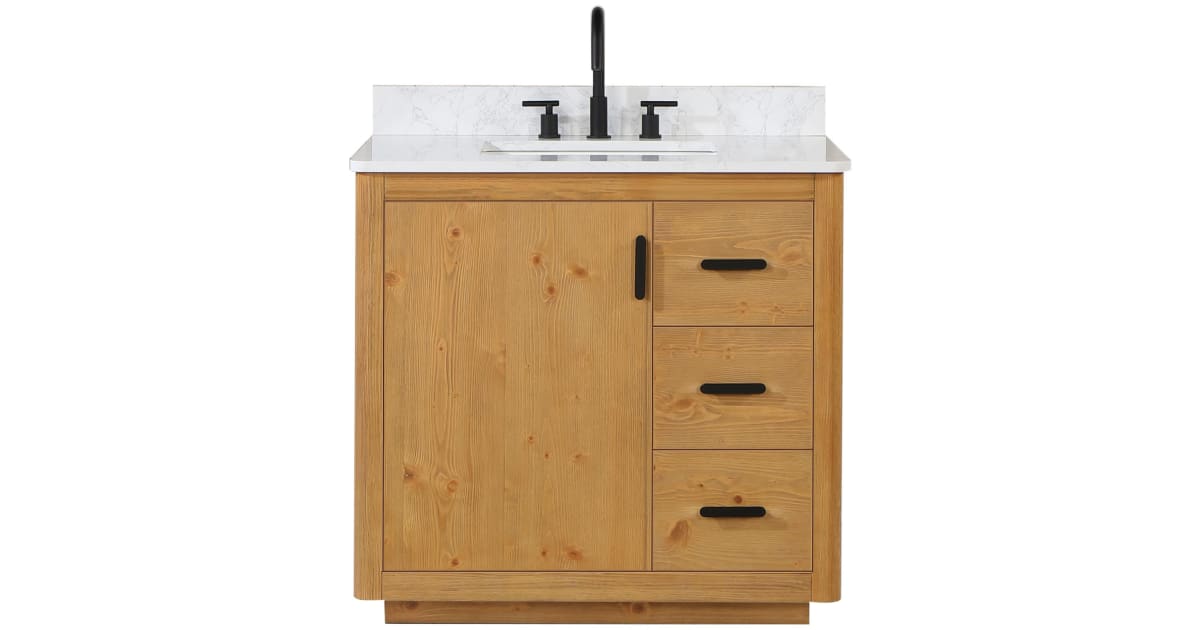 Altair 556036-NW-GW-NM Perla 36" Free Standing Single Basin Vanity Set ...