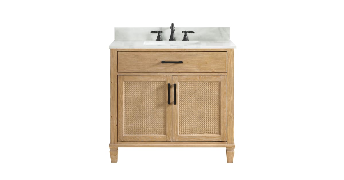 Altair 560036-WF-CWQ-NM Solana 36" Free Standing Single Basin Vanity ...