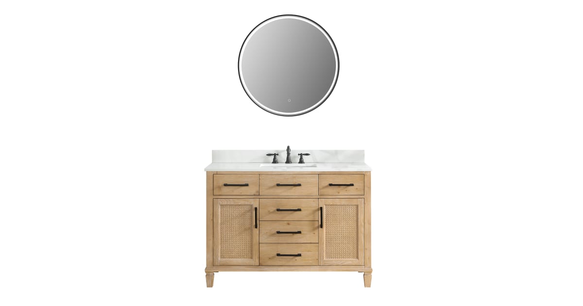 Altair 560048-WF-CWQ Solana 48" Free Standing Single Basin Vanity Set ...