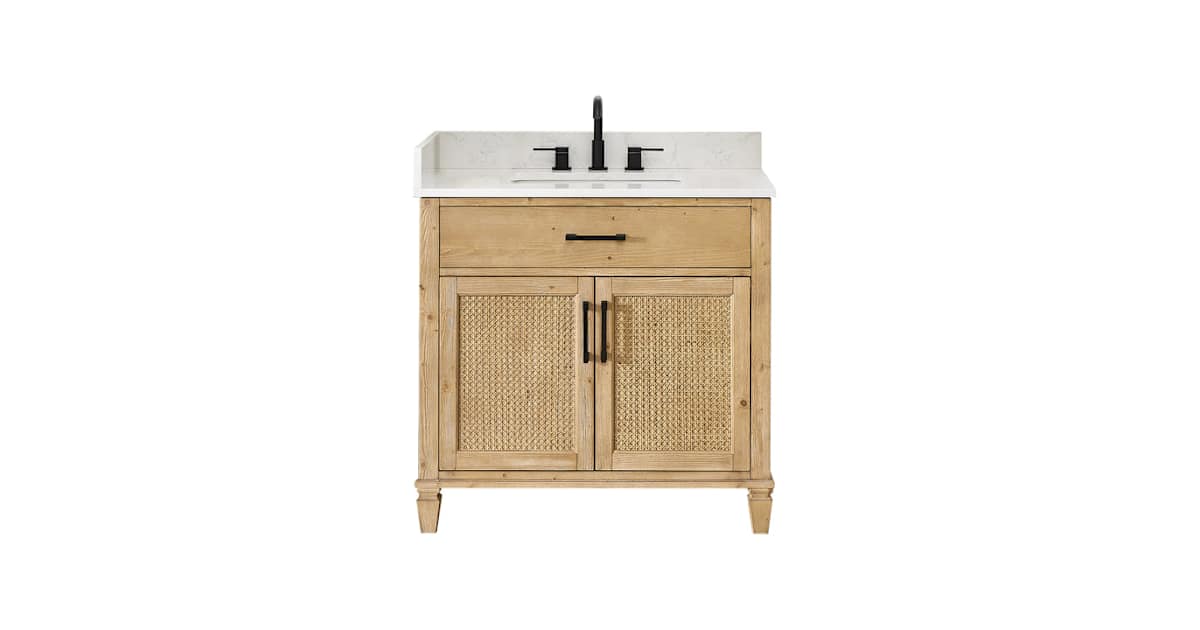 Altair 571036-WF-GW-NM Salome 36" Free Standing Single Basin Vanity Set ...