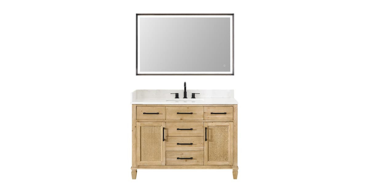 Altair 571048-WF-GW Salome 48" Free Standing Single Basin Vanity Set ...