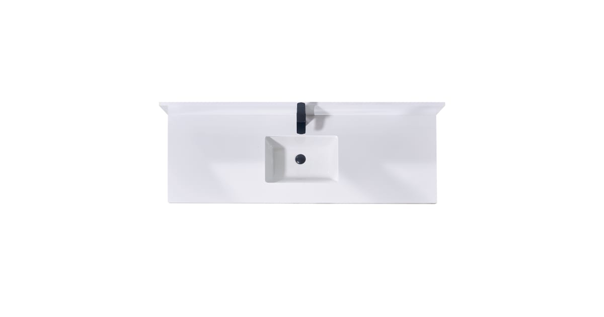 Altair 76061S-CTP-SW Caorle 61" Engineered Stone Vanity Top with ...