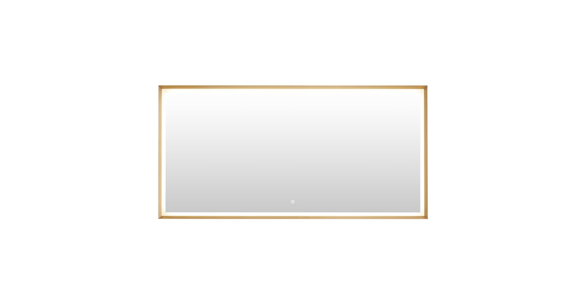 Altair 765072-LED-GF Apollo 72"W x 36"H Rectangular Flat Aluminum ...