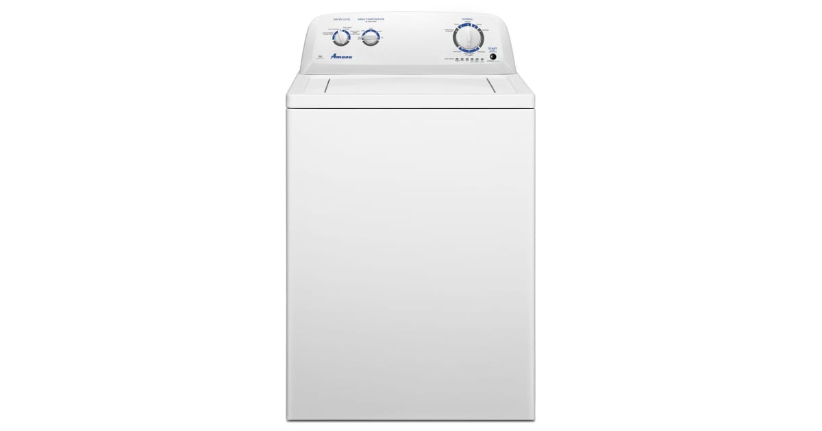 Amana NTW4516FW 28 Inch Wide 3.5 Cu. Ft. Top Loading Washer with Dual ...