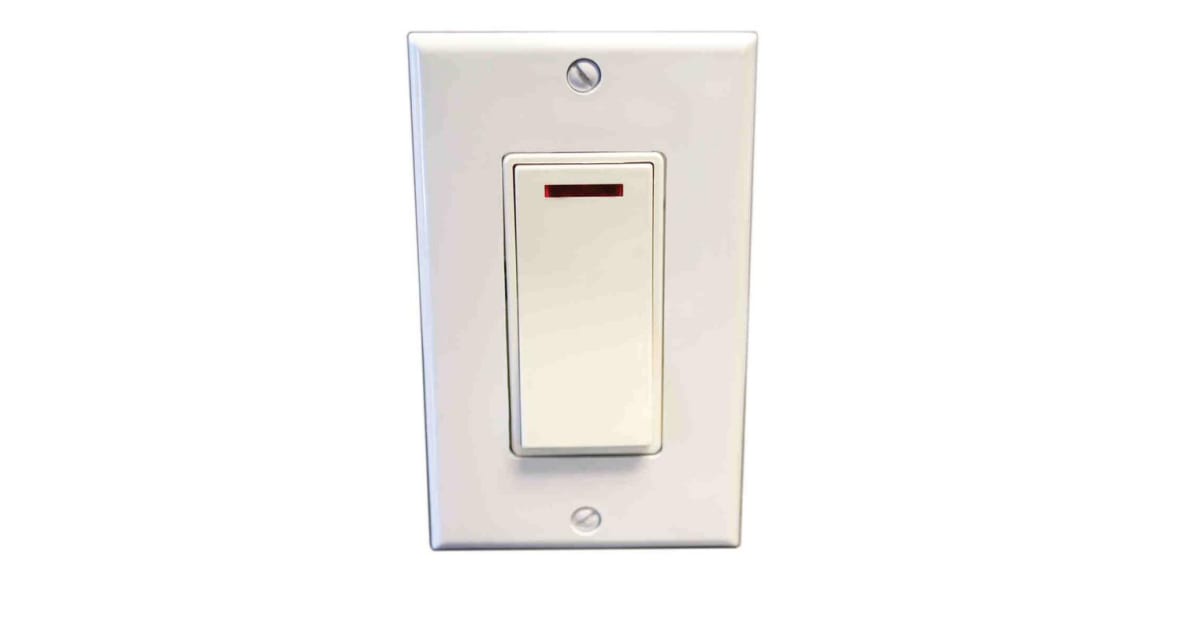 Amba ATW-S-W Single-Pole Hardwired Pilot Light Switch from Leviton ...