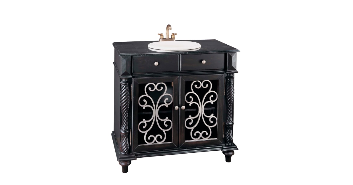 Ambience 44591-622 Traditional/Classic Vanity in Lexington Black ...
