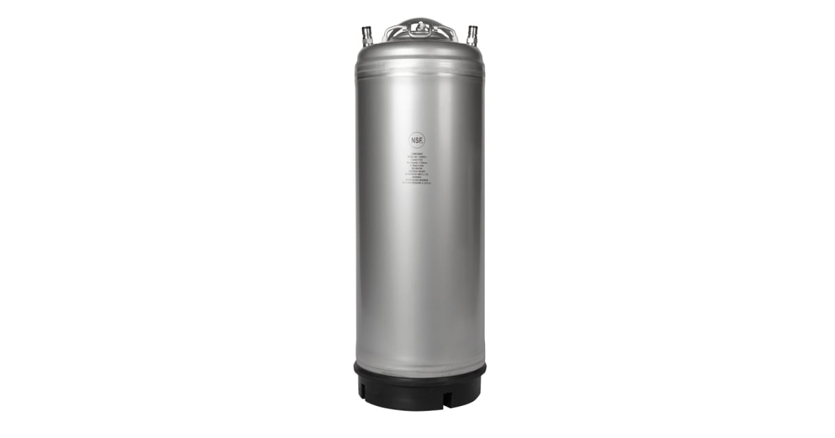 AMCYL CKN5INX Stainless Steel 5 Gallon Ball Lock Homebrew Keg With ...