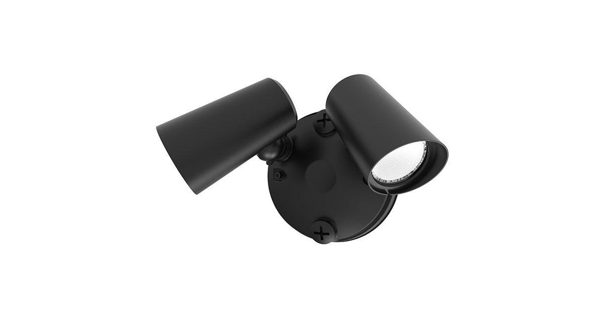 American Lighting FL2S-3CCT-BK Architectural 7" Wide LED Outdoor Flood ...