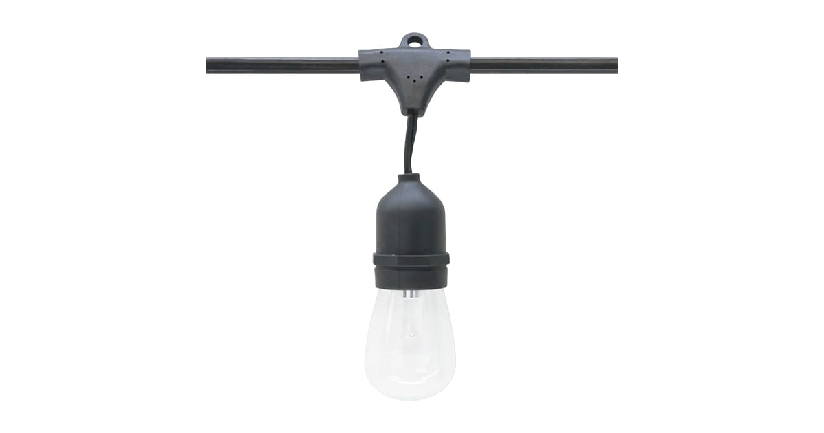 American Lighting LS-MS-24-BK Commercial Grade Light String 165 Light ...