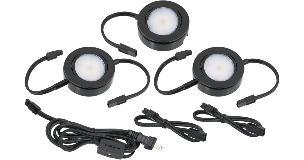 American Lighting MVP-3-30-BK MVP Puck Light 2-3/4" Wide LED 3-Pack ...