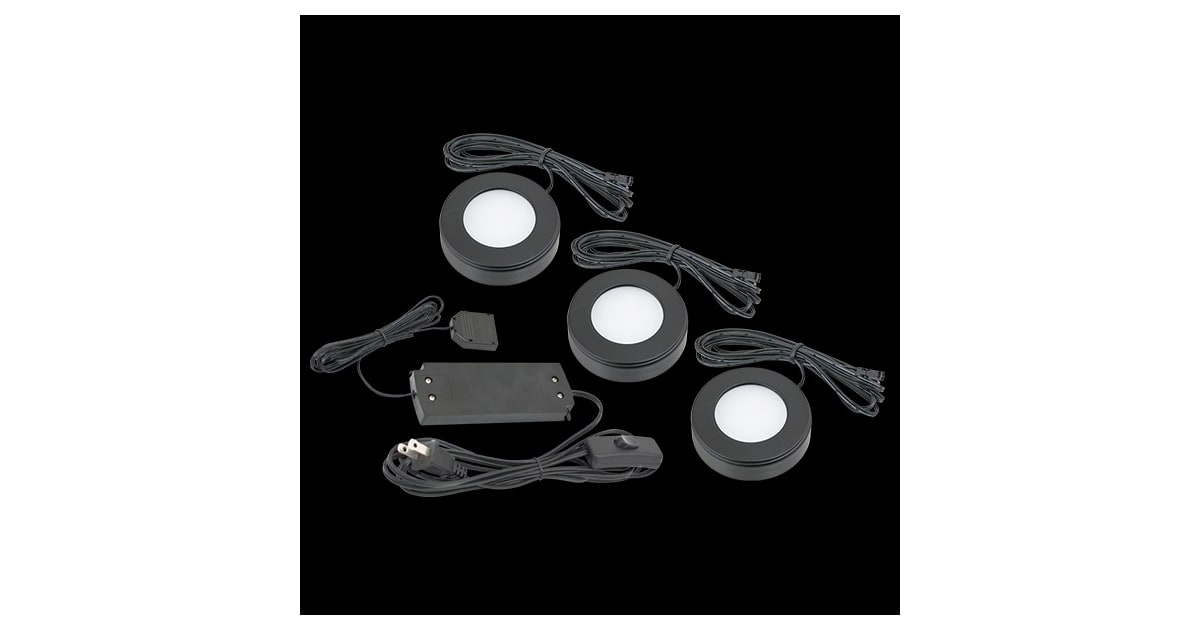 American Lighting OMNI-3KIT-BK Omni Puck Light 2-5/8" Wide LED ...