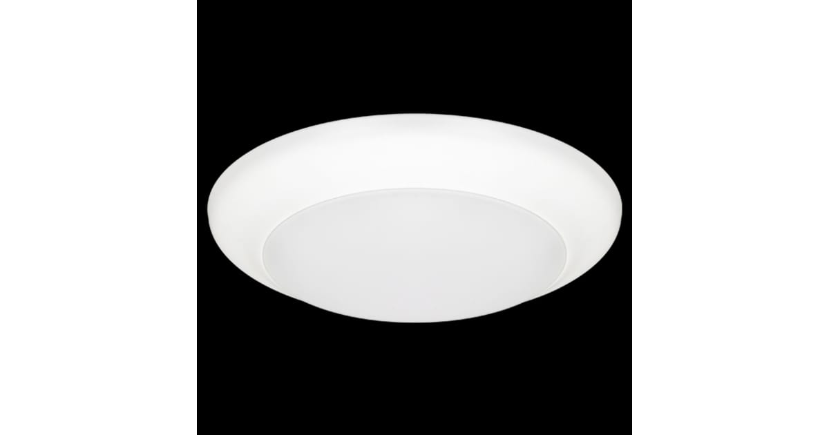 American Lighting QD4-3CCT-WH Downlight 6" Wide Flush Mount Bowl ...