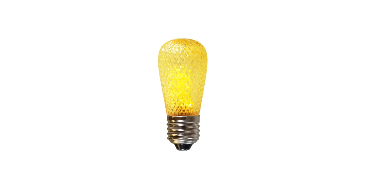 American Lighting S14-LED-YE Standard S14 Yellow 7 LED Bulb with ...