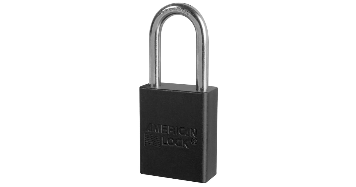 American Lock AMAA1106BLK American Lock Aluminum Padlock | Build.com