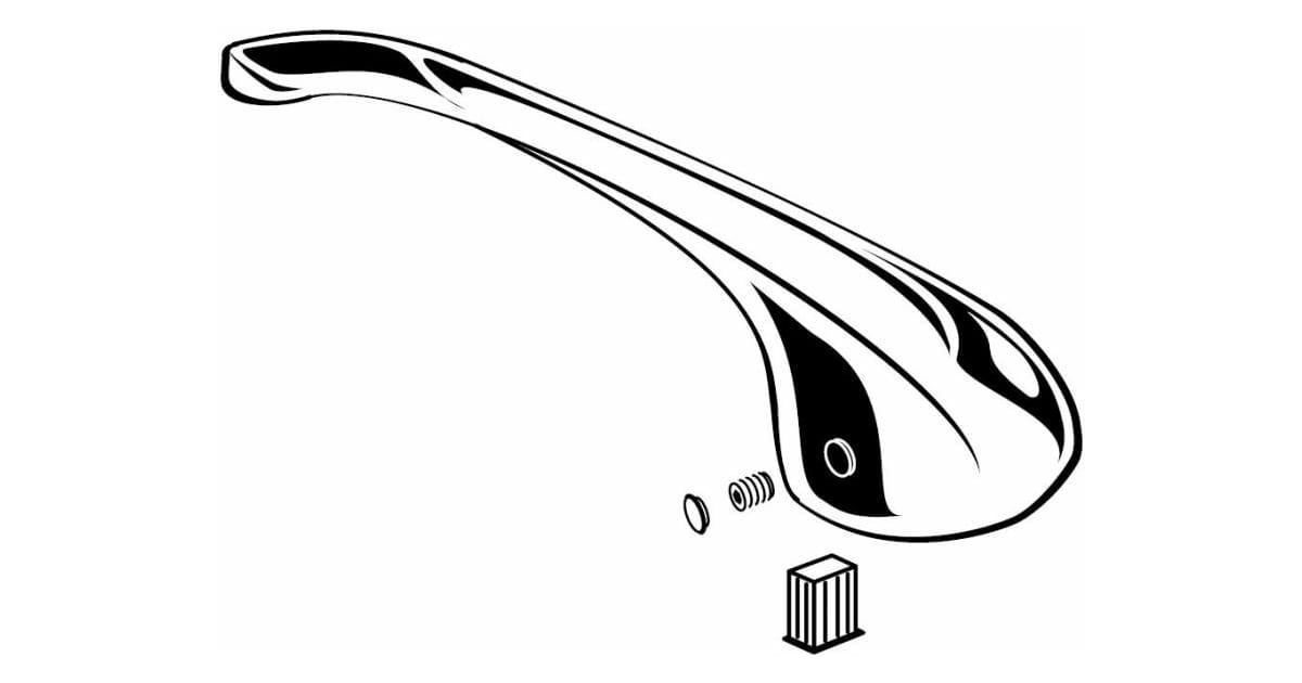 American Standard 060466-0020A HANDLE EXTRA LONG FOR REL+/SIL.KIT/LAV ...
