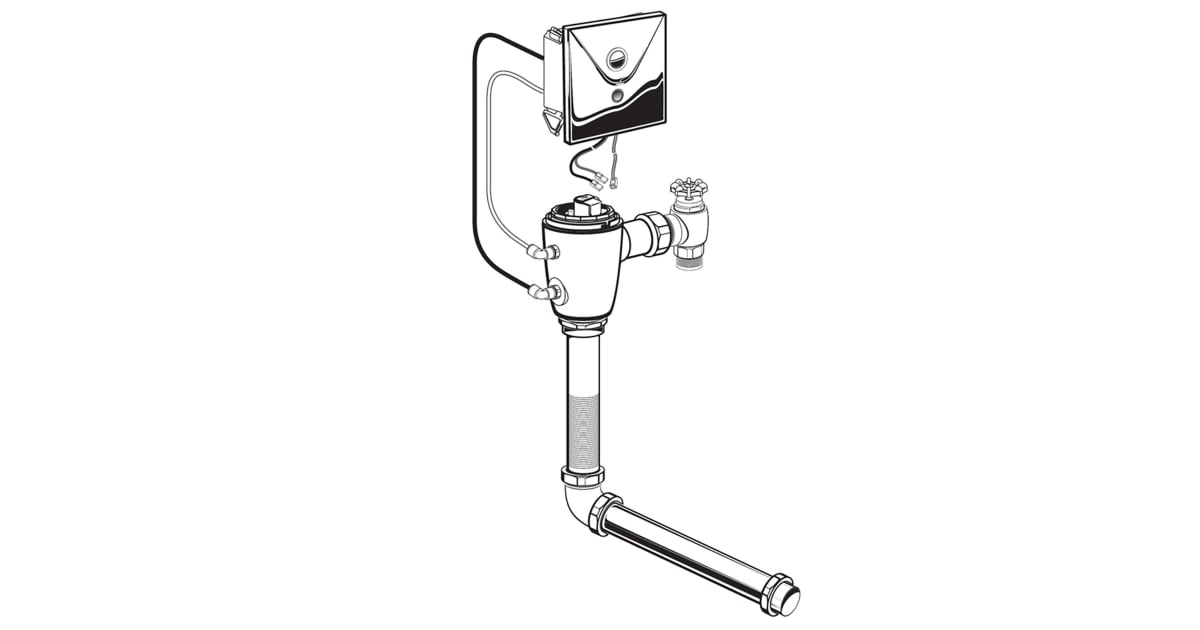 American Standard 606B222.007 Selectronic 1.28 GPF 1-1/2" Concealed ...