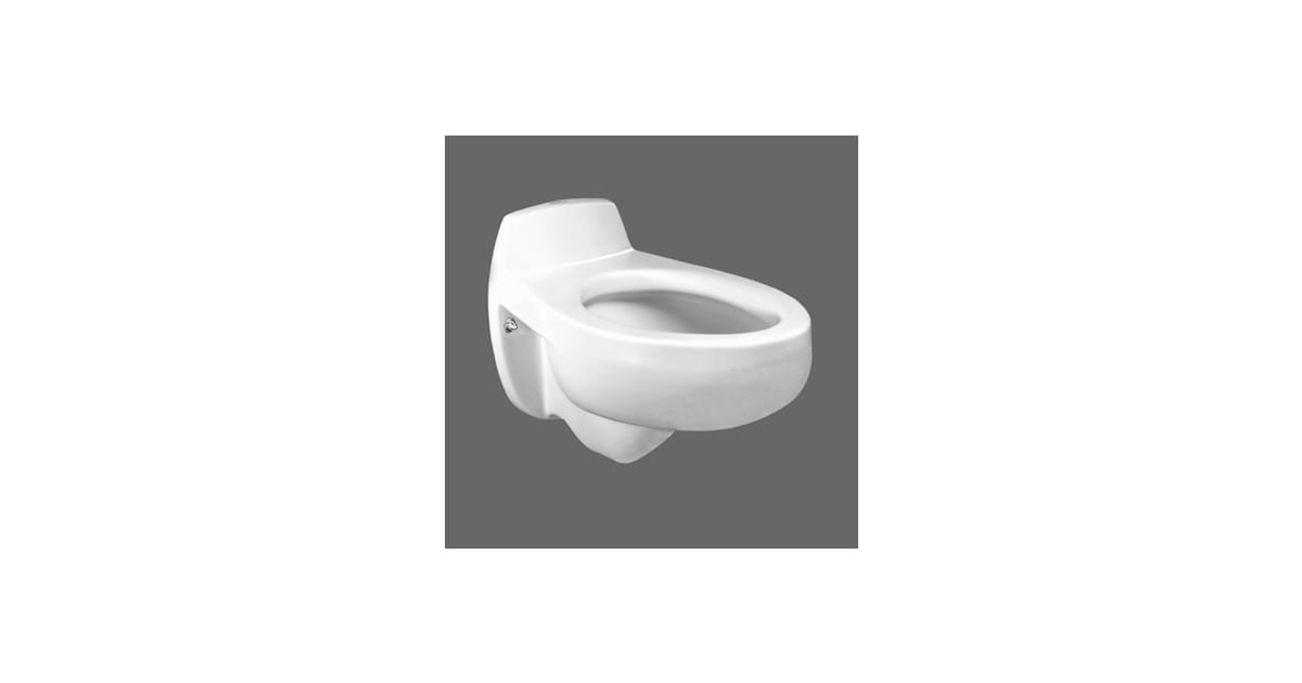 American Standard 2511.012.020 Elongated flush valve toilet Wall ...