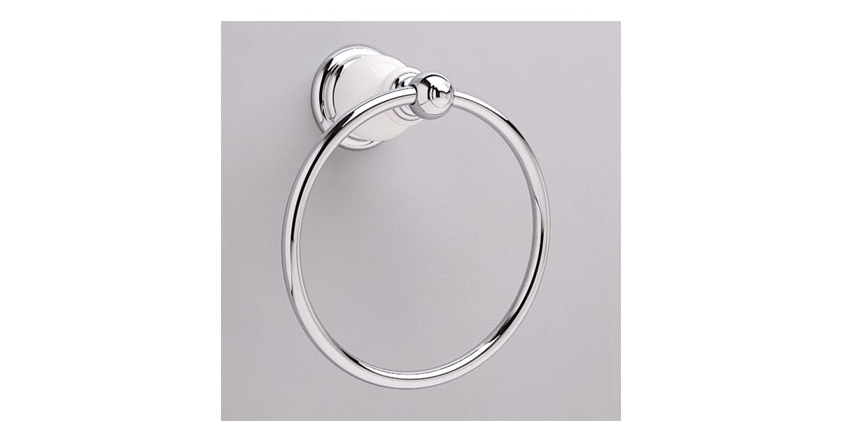 American Standard Towel Ring Porcelain with Chrome accents | Ferguson Home