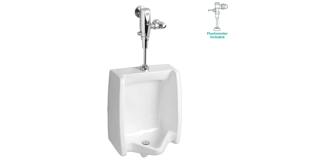 American Standard 6590.001-B2.020 Washbrook 0.125 GPF Top Spud Urinal ...