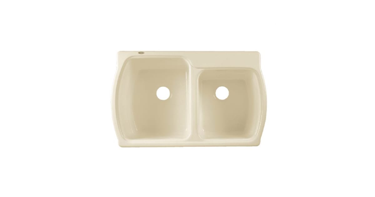 American Standard 7255.803HOL.345 36" Americast® Double Bowl Kitchen ...