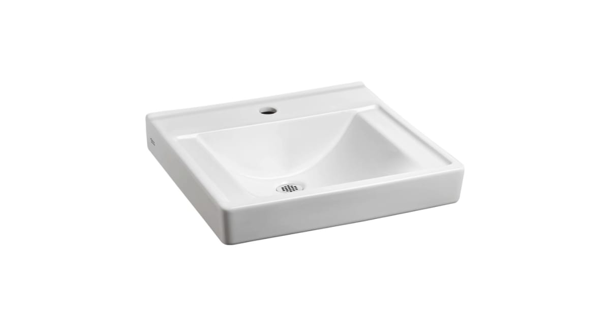 American Standard 9024001EC.020 Decorum 20" Wall Mounted Bathroom Sink ...