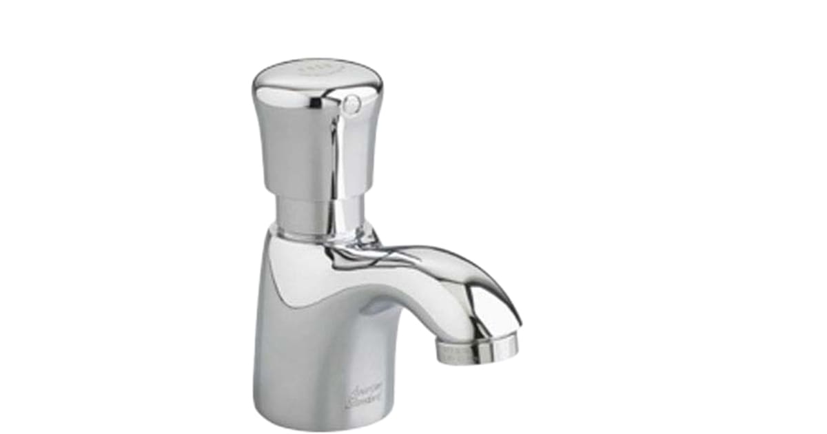 American Standard 1340.107.002 Pillar Tap Single Hole Metering Faucet ...