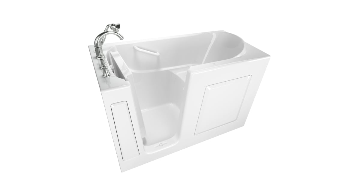 American Standard SSA6030LA-WH 60" Alcove Fiberglass Air Walk in Tub ...