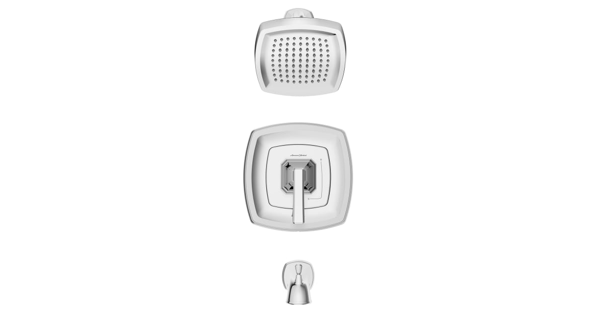 American Standard TU612502.002 Crawford Tub and Shower Trim Package ...
