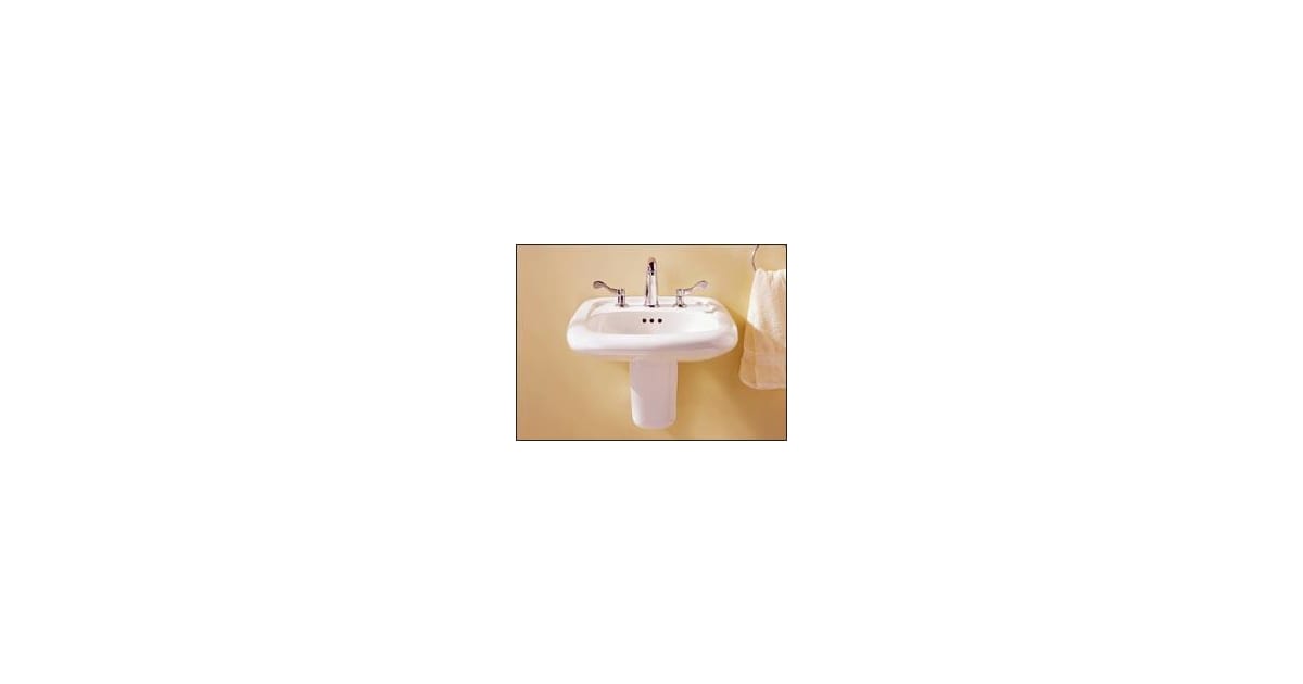 American Standard 0955.000.178 Murro 22" Wall Mounted Bathroom Sink ...