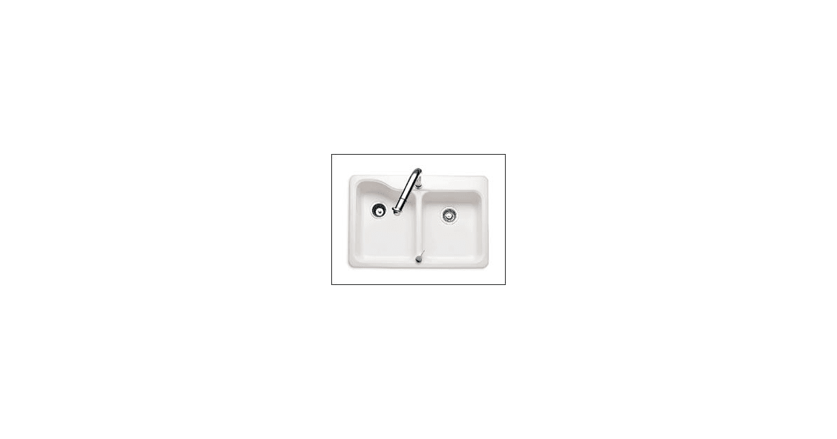 American Standard 7163.001.345 Double Basin Americast Kitchen Sink from ...