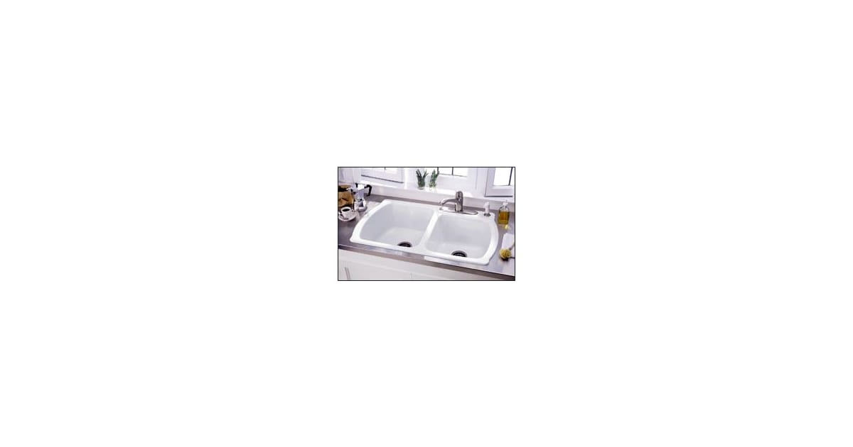 American Standard 7255.804.345 Double Basin Americast Kitchen Sink from ...